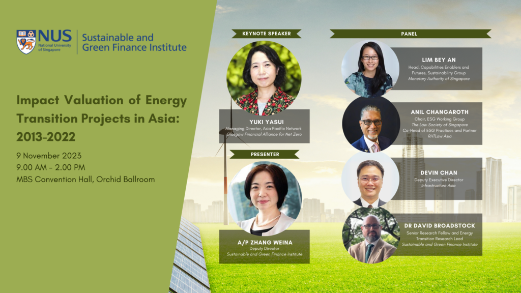 Impact Valuation of Energy Transition Projects in Asia - NUS SGFIN
